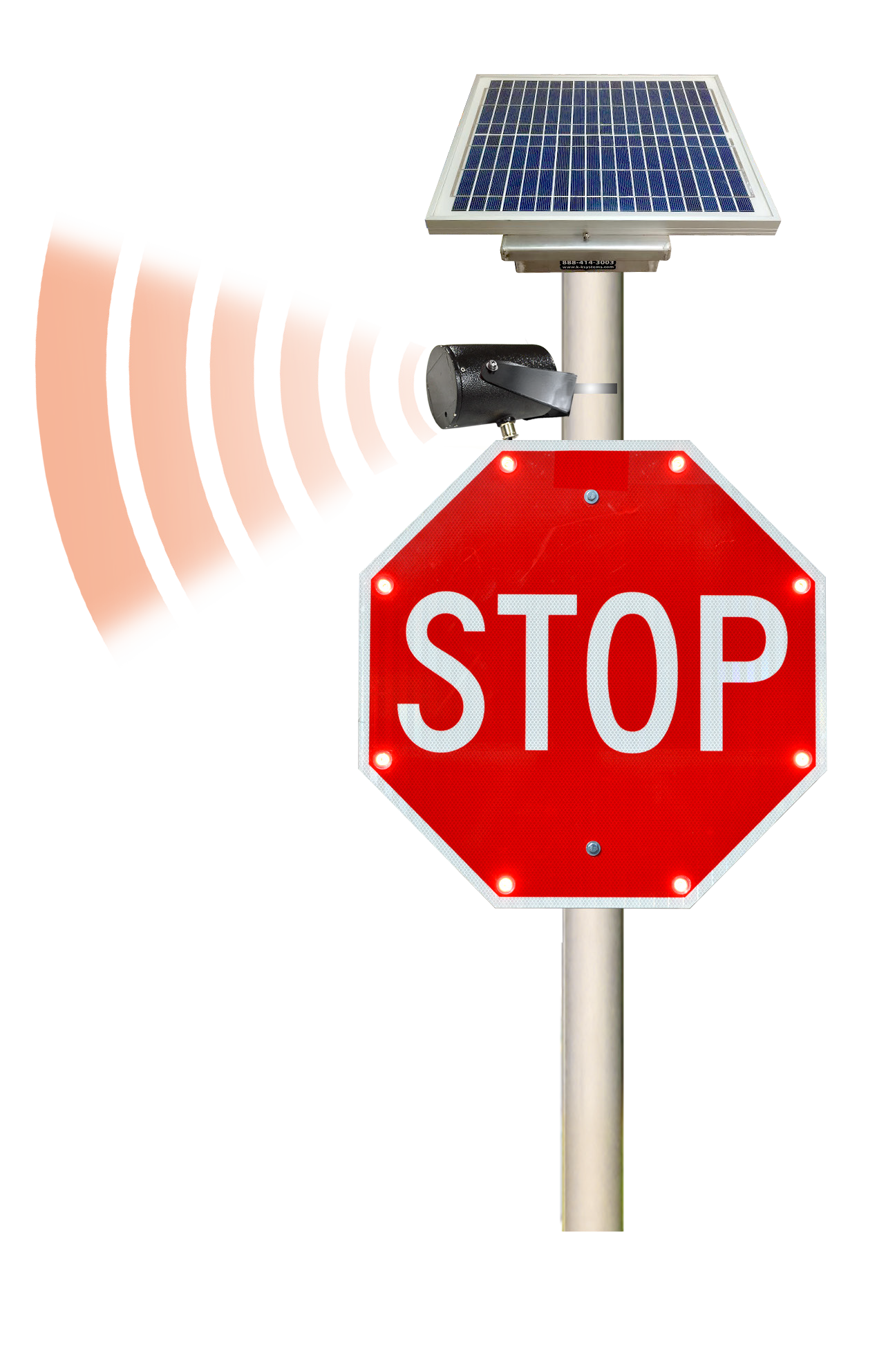 STOP WARNING SYSTEM WITH RADAR SENSOR ACTIVATION