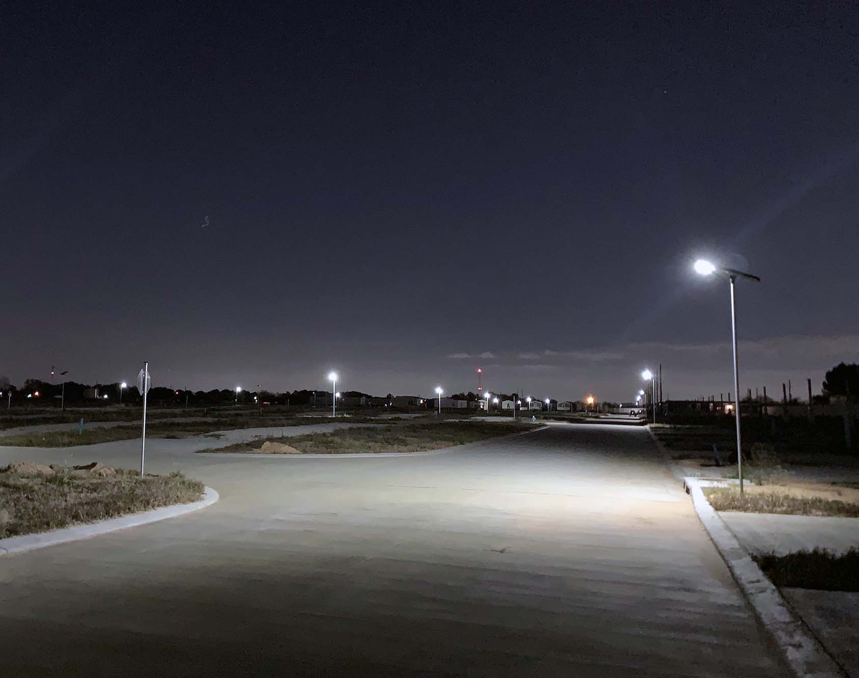 Texas Solar Street Light poles
