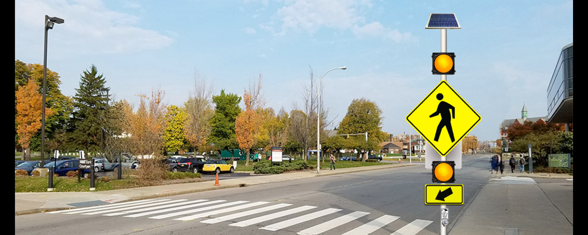 Solar-Powered Pedestrian Crossing Signs and Beacons | Solar Lighting ...