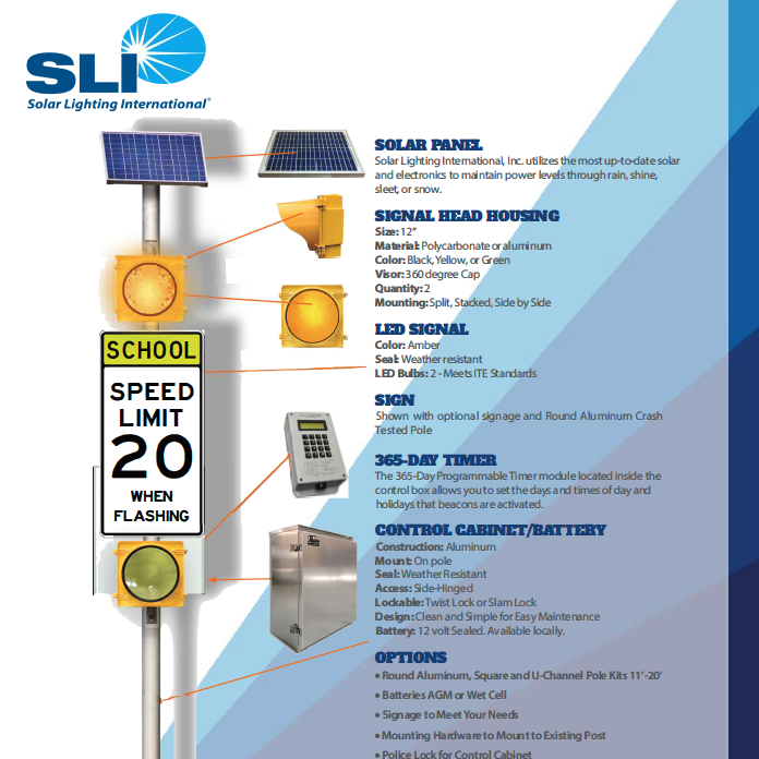 Solar School Zone Warning Signs - Crossing Signs | Solar Lighting ...